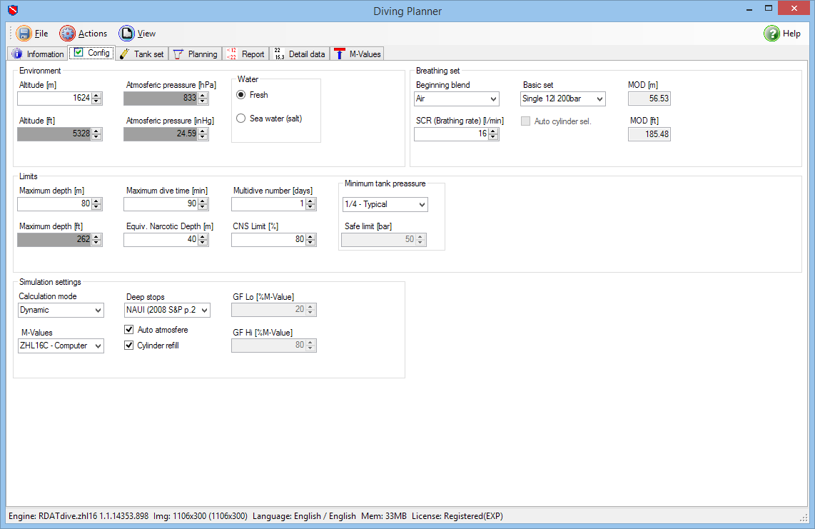 Scuba Diving Software - Professional application for every SCUBA diver